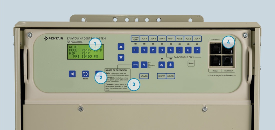 Easy Touch Pentair, pool & Spa Automated Control System